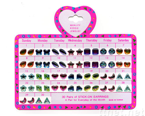 Daydreamers: Obsession of the moment: Sticker earrings!