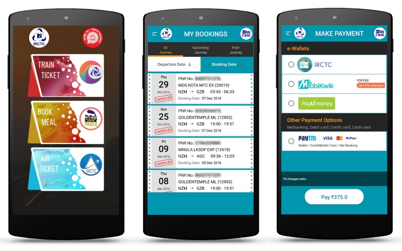 Android App Review : IRCTC Rail Connect