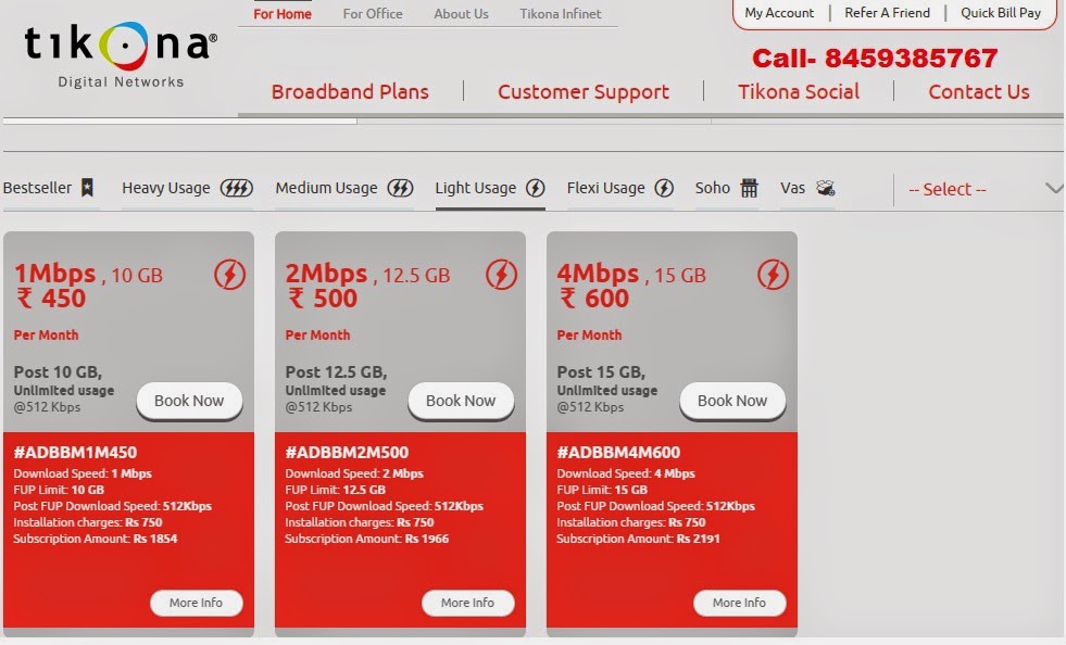 Tikona Internet Service Provider Call- 8459385767