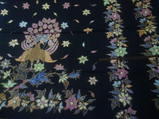 Gambar Batik Motif Burung Merak - Gambar Burung