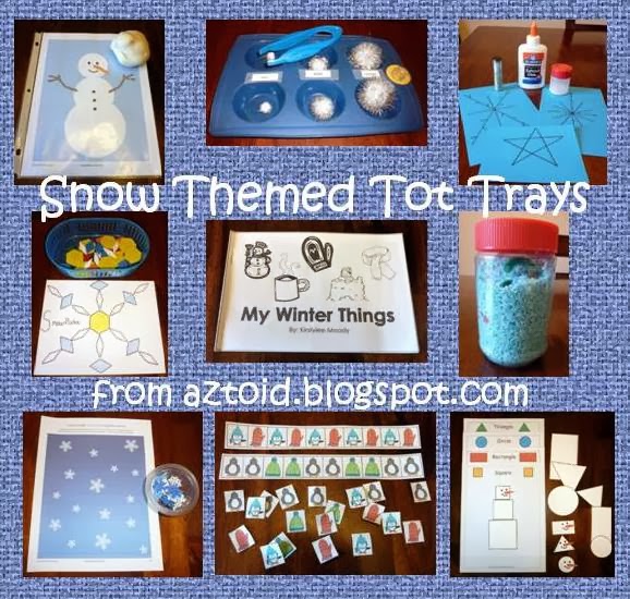 Life with a toddler: Tot School- Snow!