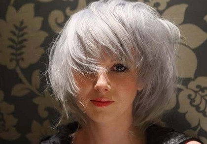 Par gri - poze cu blond gri