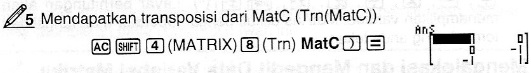 Perhitungan Matriks (MATRIX) di Kalkulator Casio Scientific FX-991ID ...