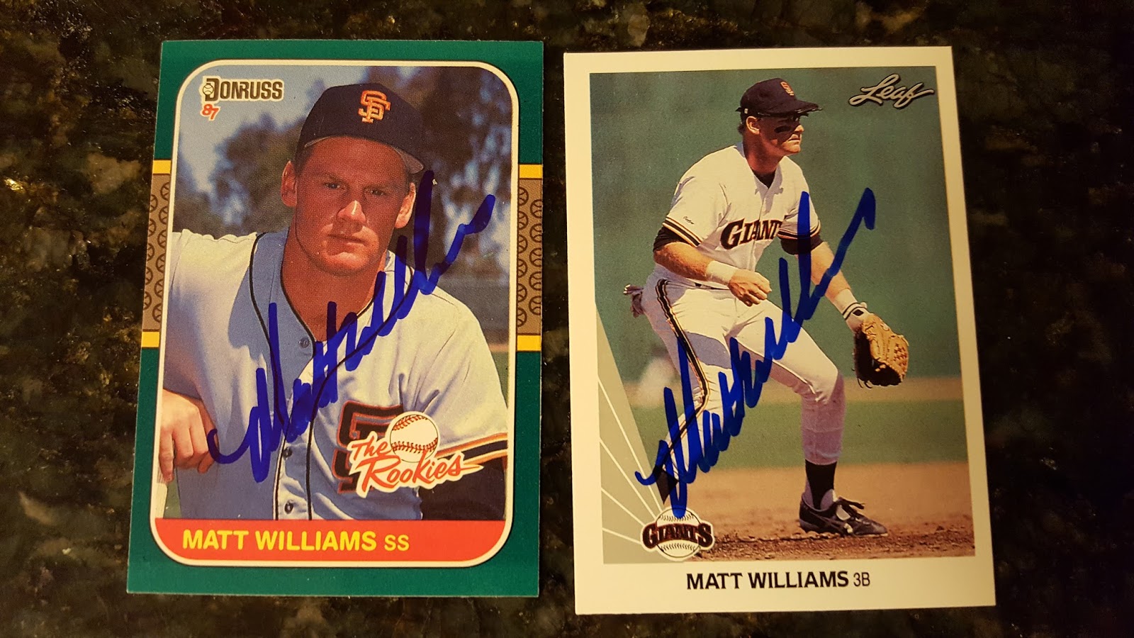 Autograph Through The Mail Athletes: Matt Williams
