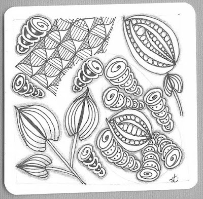 Tickled To Tangle: "It's a String Thing" #150 - The Zensquicentennial Tiles