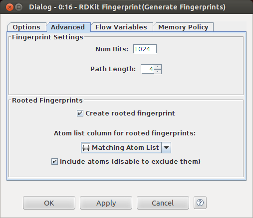RDKit: RDKit Knime Workflows IV: Rooted fingerprints