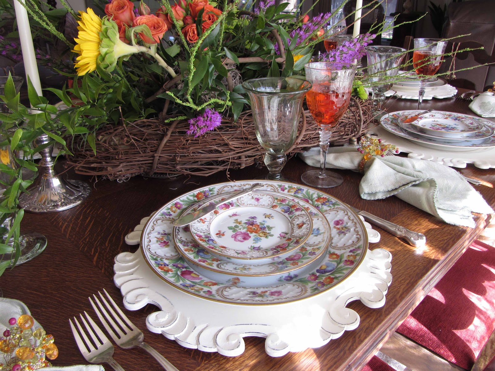 Creative Journeys: Rustic Schumann Tablescape
