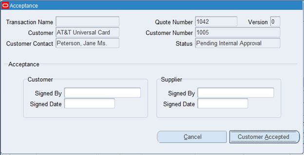 Oracle Applications Oracle Quote To Order Setups And Process Manual