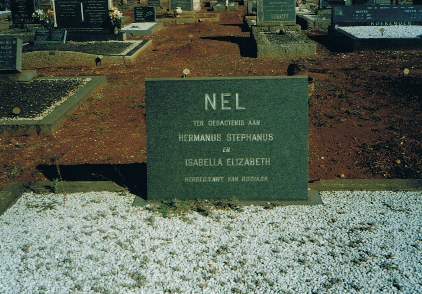 Familie-legkaart: g.6. Hermanus Stephanus NEL, geb. 26/08/1842