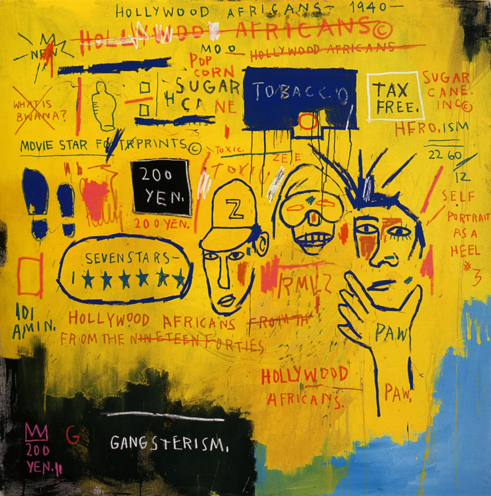 Jean-Michel Basquiat Paintings: Jean-Michel Basquiat Famous Painting ...