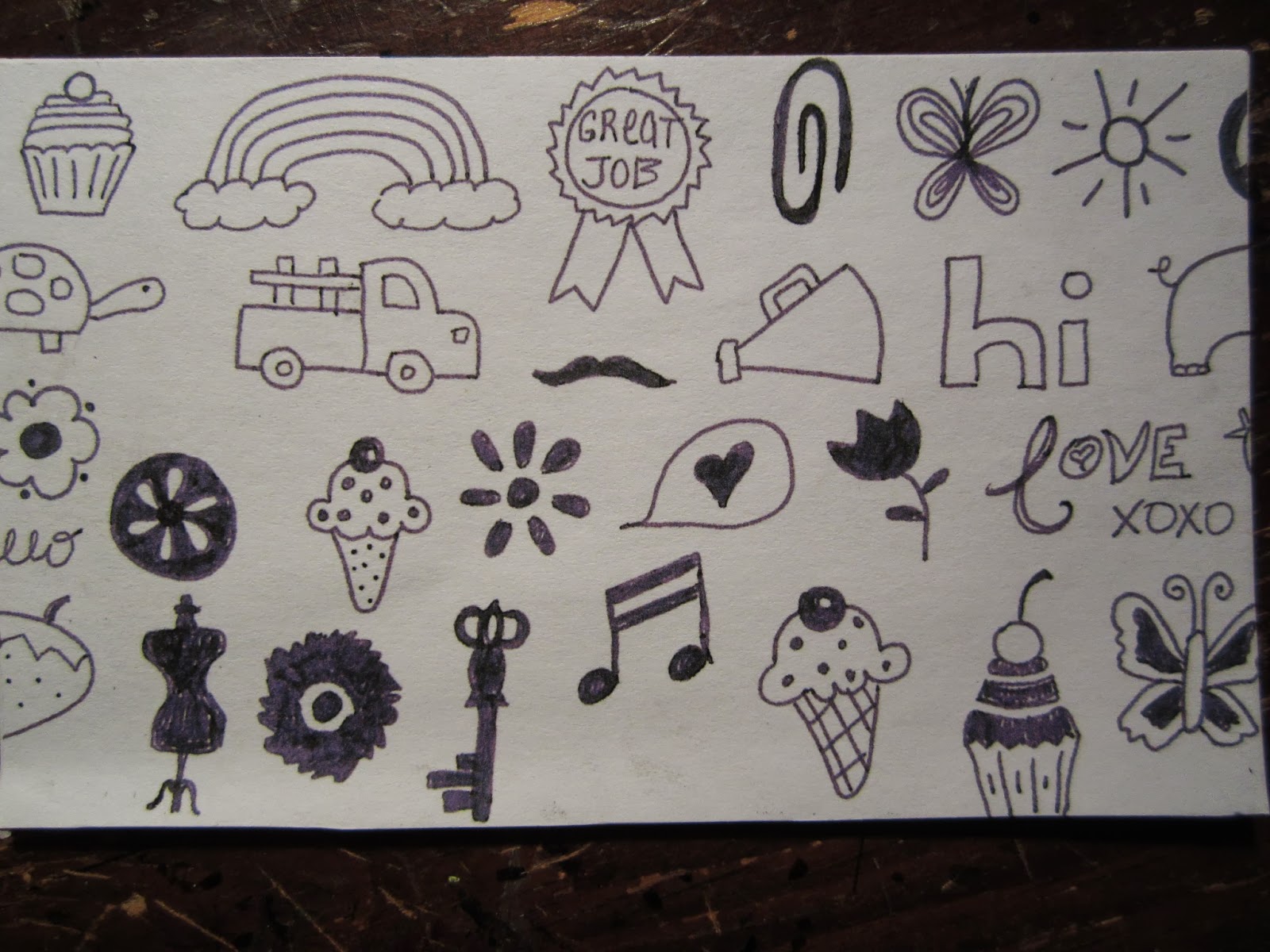 Drawing near: Index Card Art: Week Three