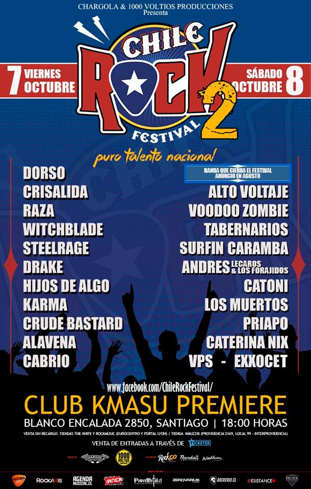 Todos los detalles de Chile Rock Festival 2