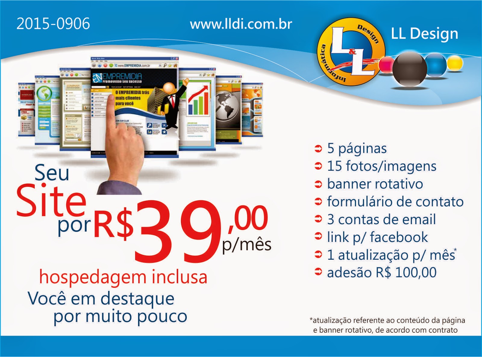LL Design Gráfico: Promoção Sites LL Design http://empremidia.com.br/ll ...