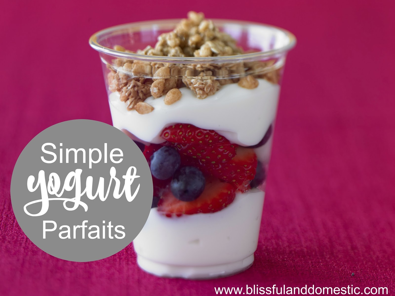 Simple Yogurt Parfaits - McDonald's Knock off... | Blissful and ...