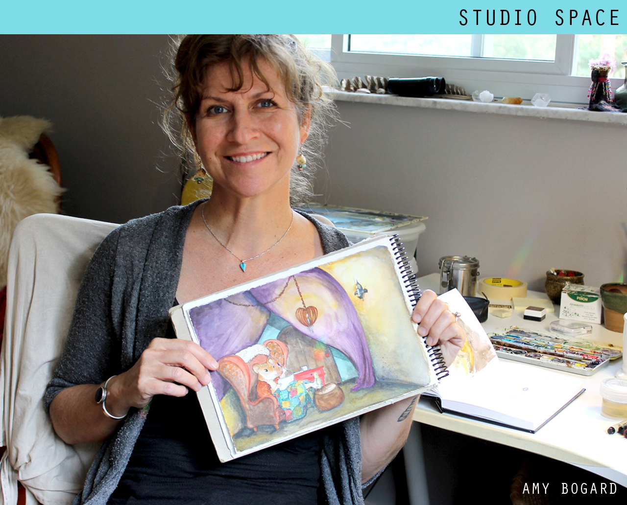 Cincinnati Illustrators Blog: STUDIO SPACE: Amy Bogard