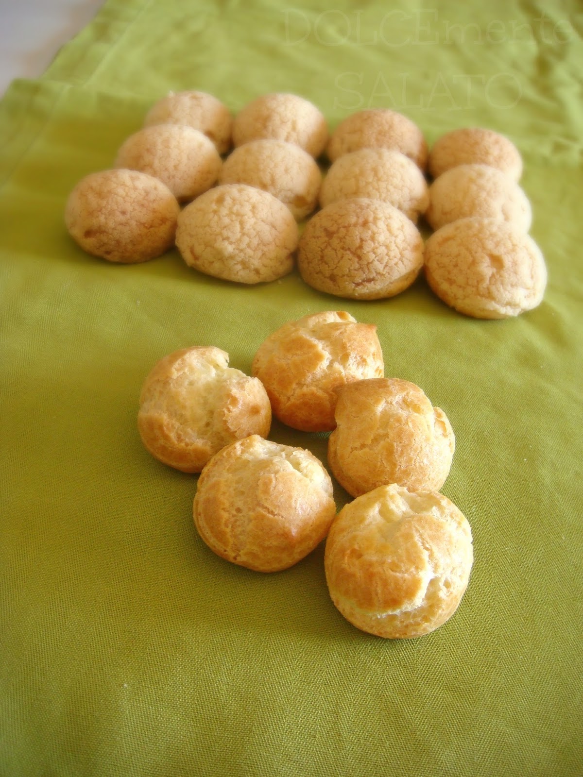 DOLCEmente SALATO: Choux con pate à craquelin e crema pasticcera