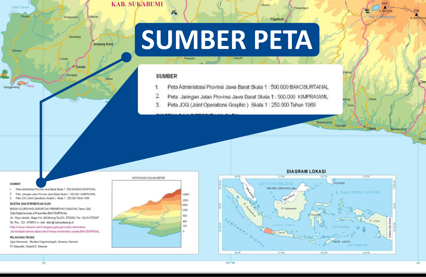 Komponen Peta - Zona Geografi