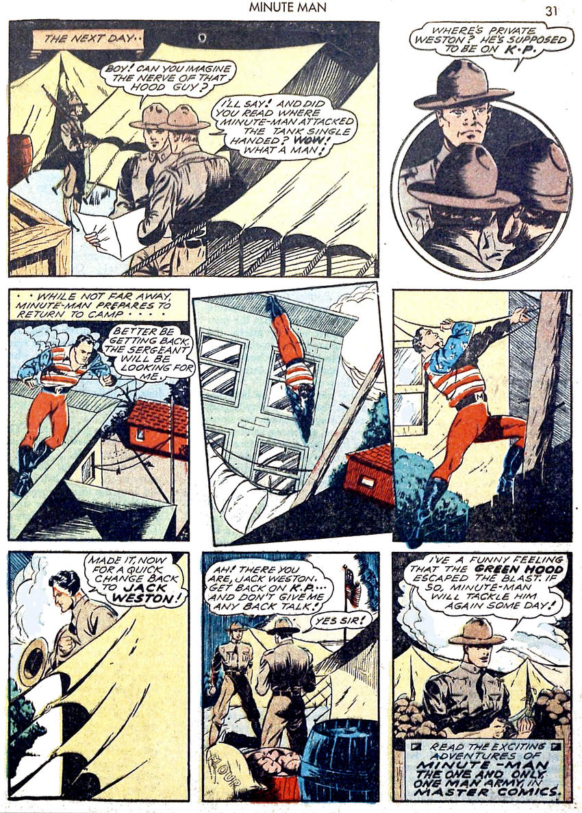 Pappy's Golden Age Comics Blogzine: Number 1914: The one man army