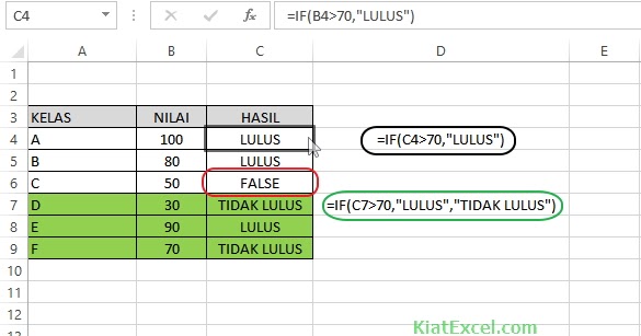 Pengantar Aplikasi Komputer: FUNGSI LOGIKA PADA MICROSOFT EXCEL