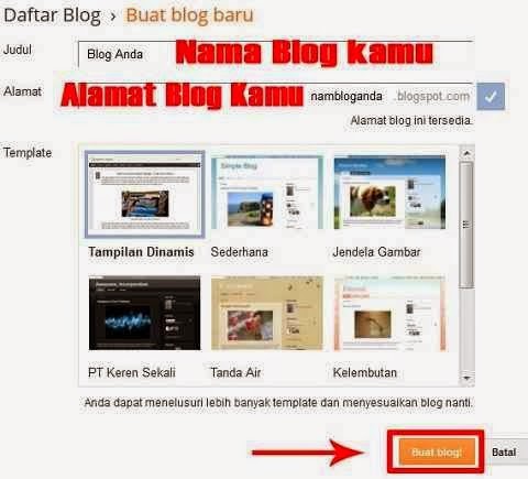 JUST SHARE: Cara Membuat Blog Gratis