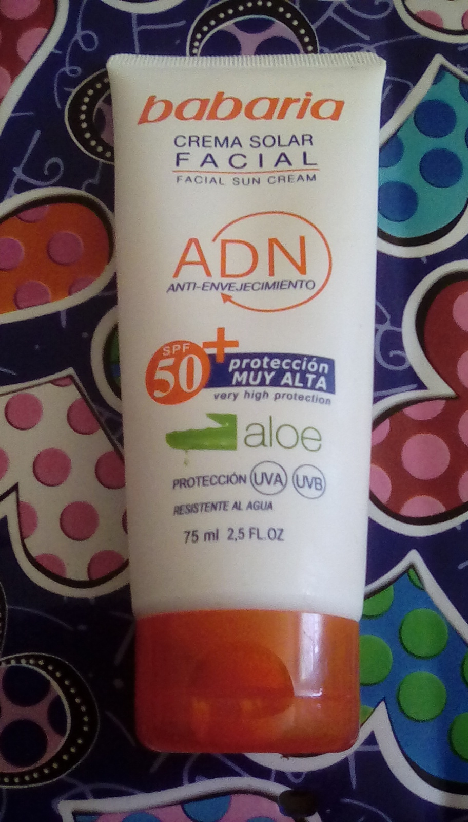 Babaria Crema Facial Solar con áloe 50+