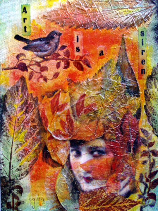 Mixed Media Manic: Art is a Siren.