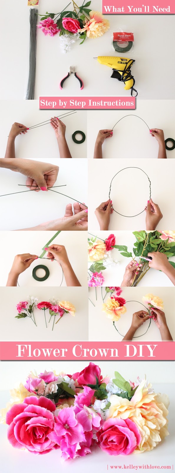 Flower Crown DIY / Kelley With Love