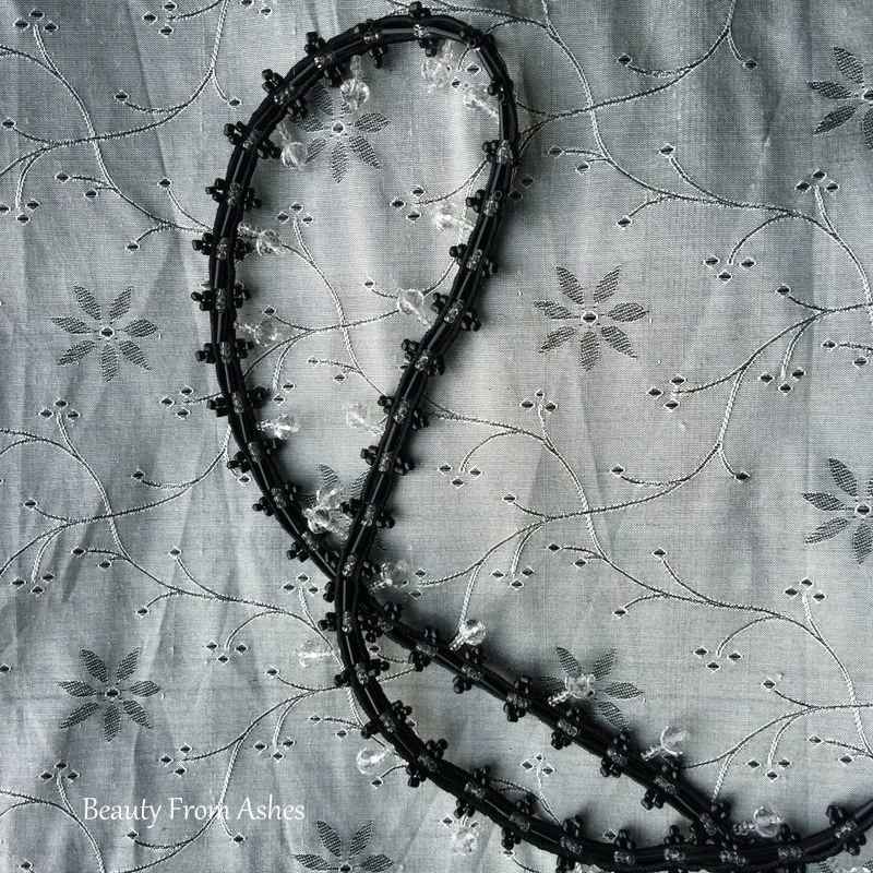 Beauty From Ashes: 1860s Elliptical Half Mourning Dress Complete!