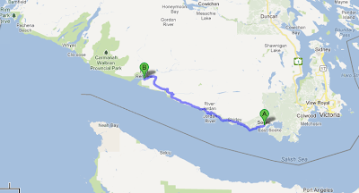 Canada Wilderness Expedition 2012: Map and info on the Juan de Fuca trail