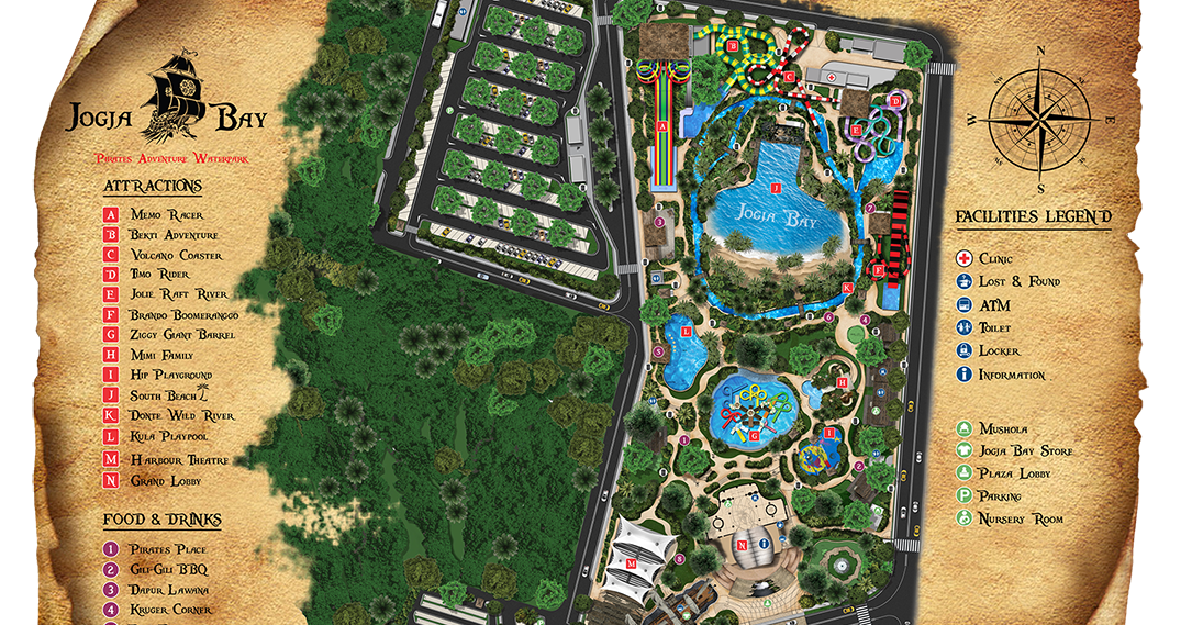 Map Wahana dan Fasilitas di Jogja Bay | Jogja Bay