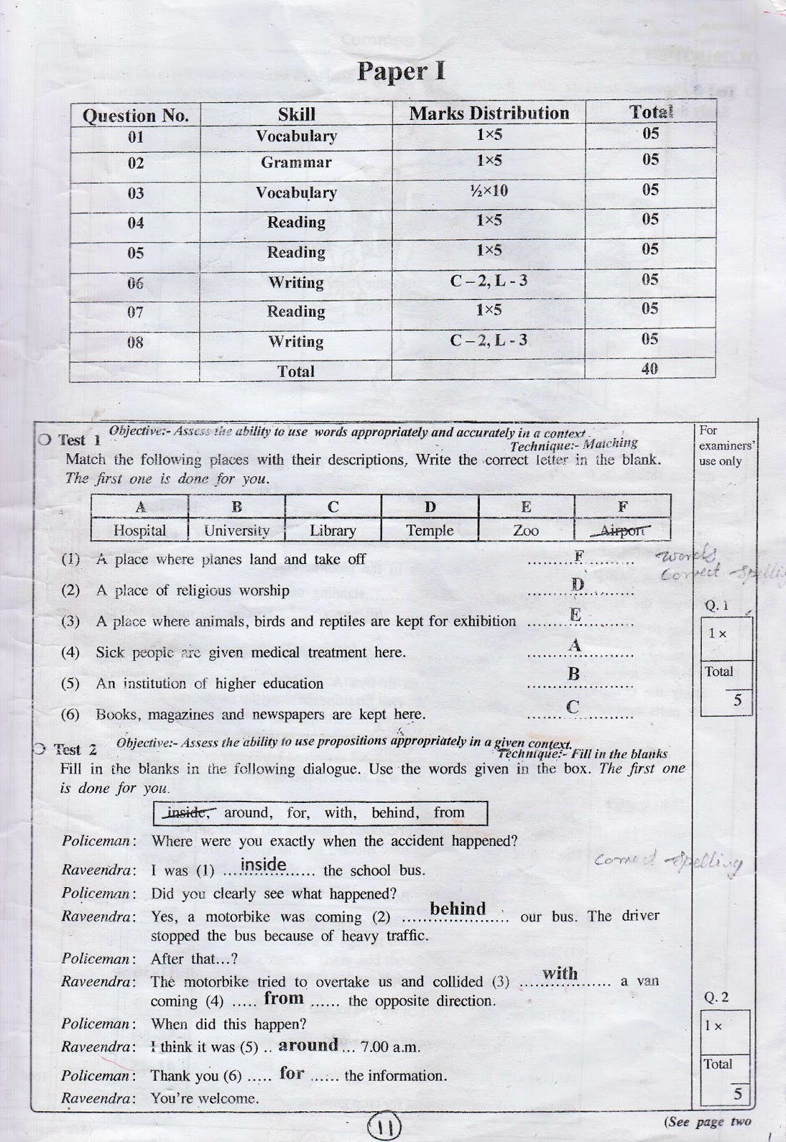 English Model Activities O/ L : OL 2018 NEW SYLLABUS ENGLISH PAPER