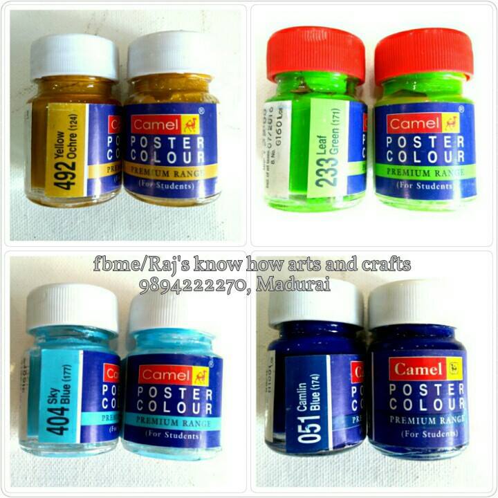 Art and Craft Shop in Madurai: Poster colour-Artist range