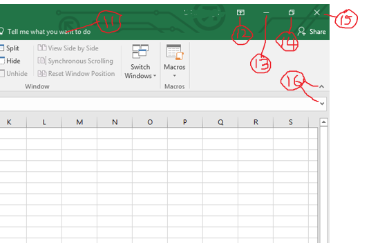 What you need to know in excel screen