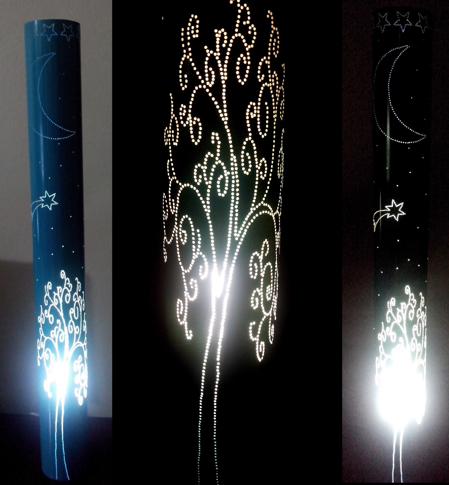 Luminárias de PVC: Luminária de PVC - 90cm