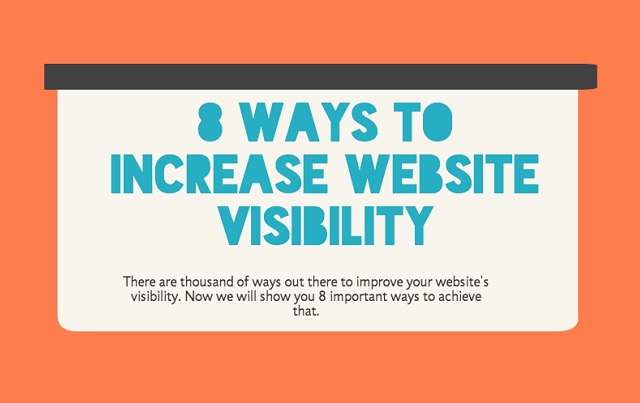 8 Ways to Increase Website Visibility #infographic - Visualistan