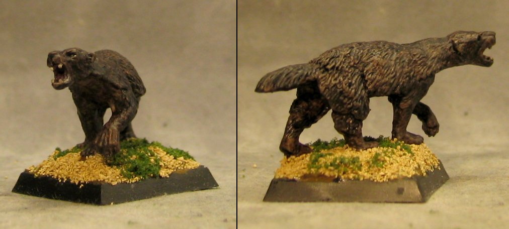 Minismith's Minis for Ebay: Ral Partha Prehistoric Giant Weasel Monster