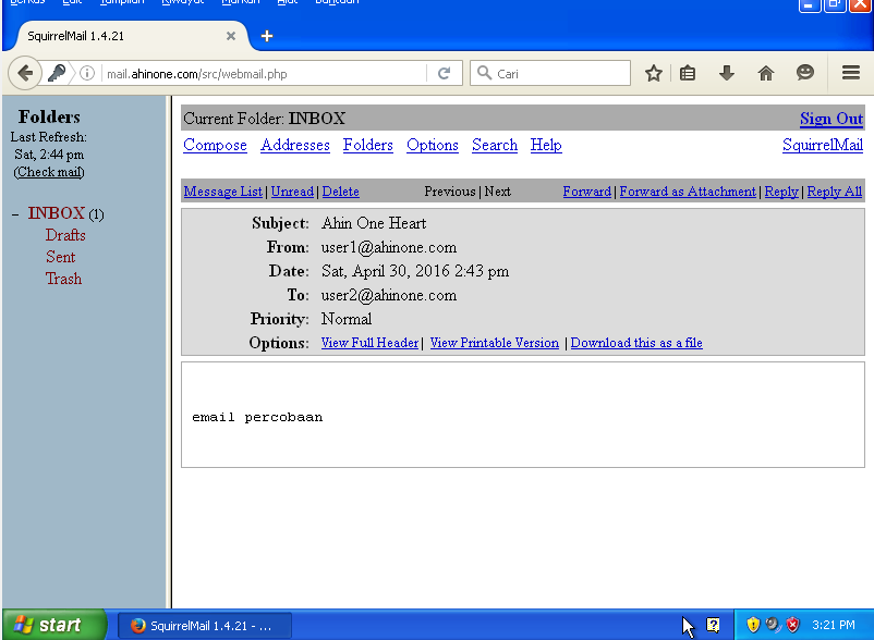 Cara Membuat Mail Server dan Webmail Server | Ahin One