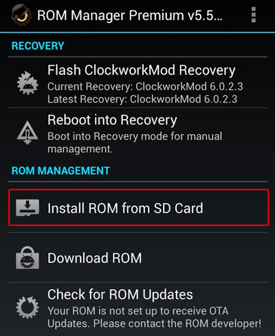 Cara Install Custom ROM dengan ROM Manager - ALFI CELL