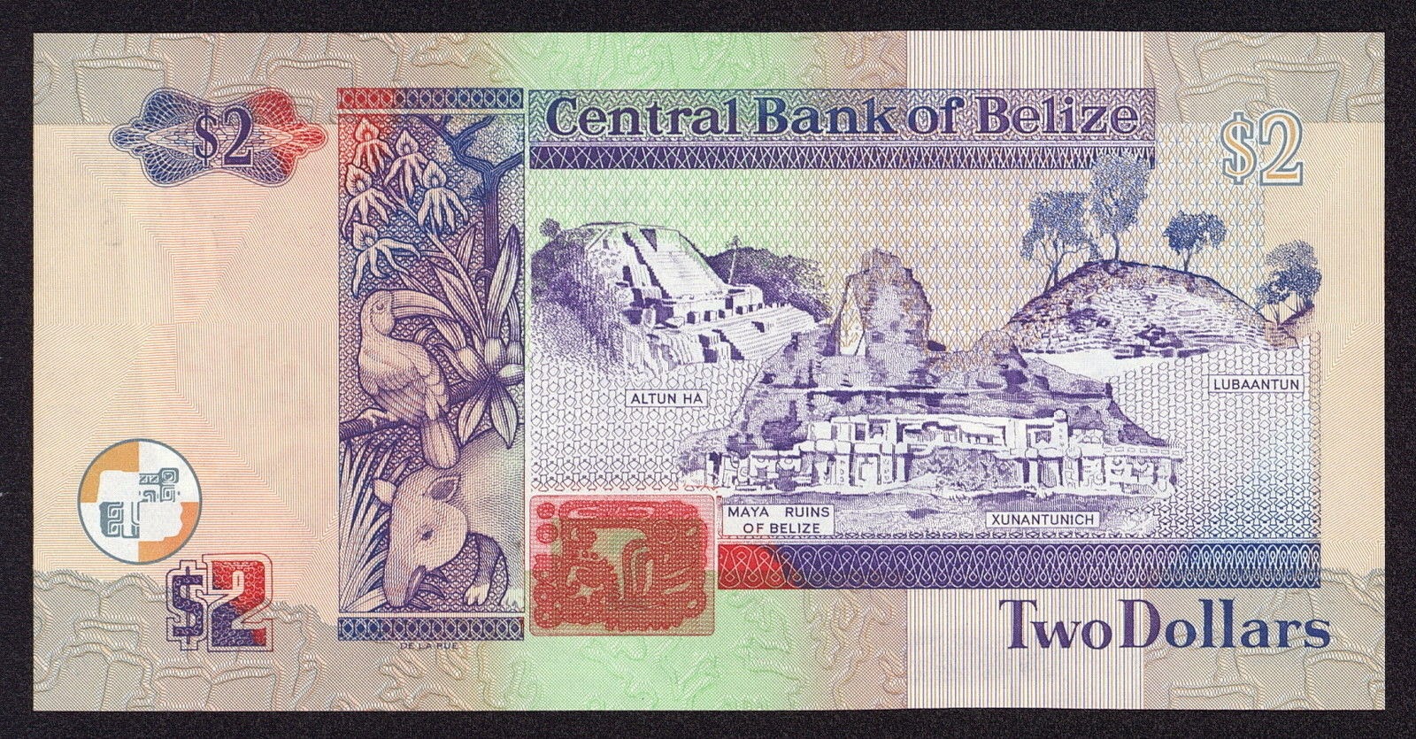 Belize 2 Dollars banknote 2002 Queen Elizabeth II|World Banknotes ...