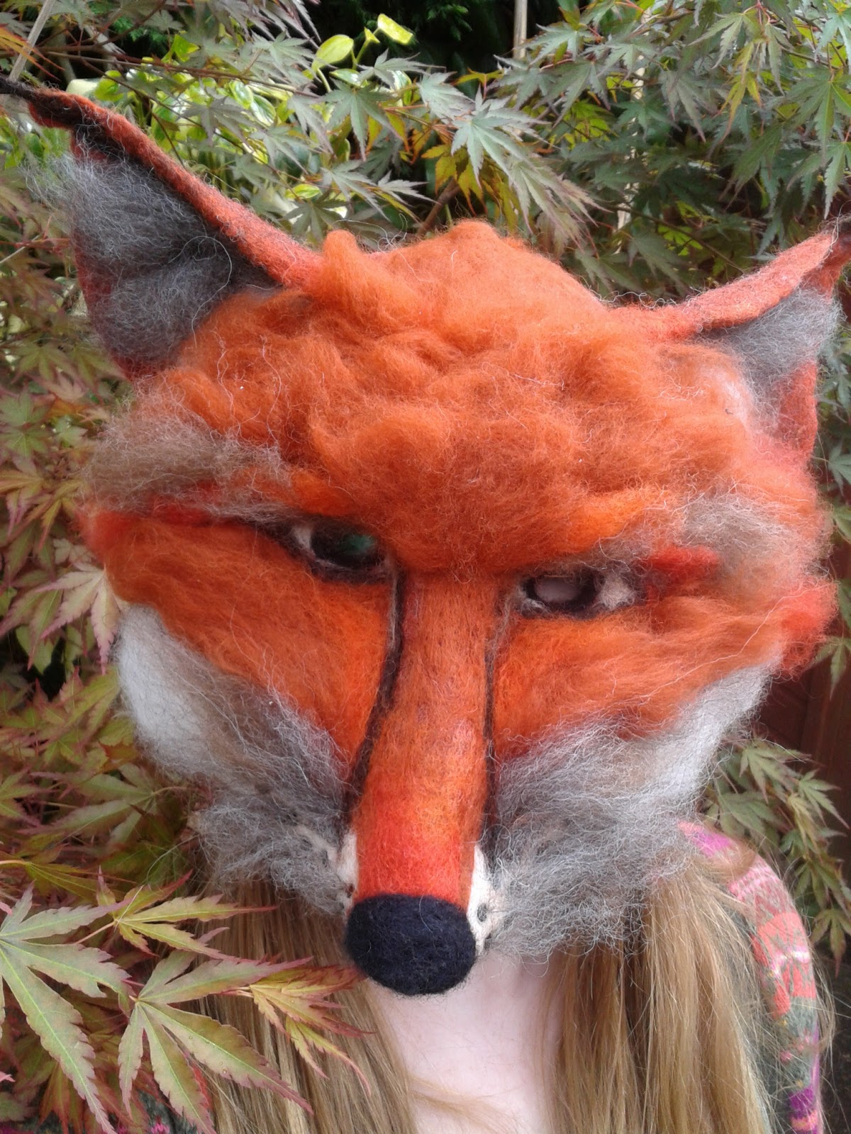 Apulina: Felted fox / animal masks