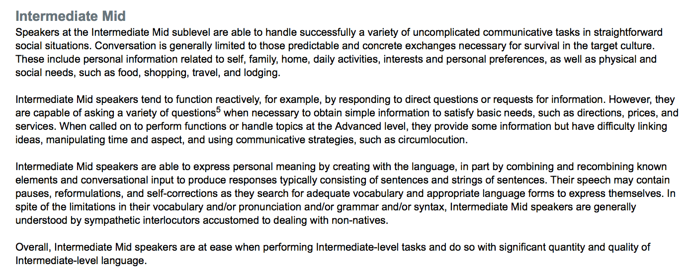 OPI - Oral Proficiency Interview - Mohamed Ansary