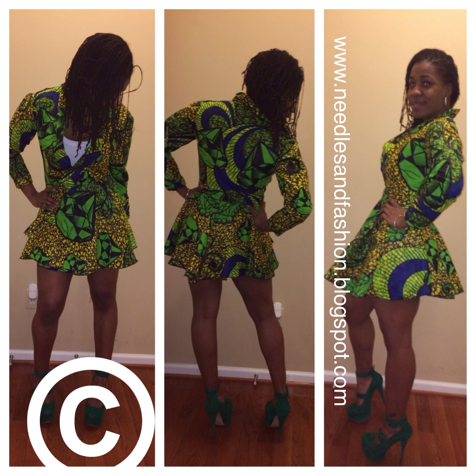 Needles and Fashion: DIY African Print Anakara Dress/Jacket using M6844