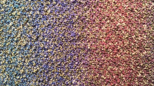 HAND MADE - RUKODELKY: Knitting Scarf With Boucle Yarn