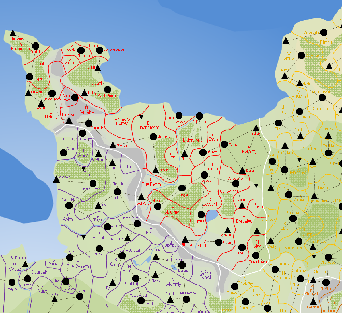 Coins and Scrolls: OSR: Fast Mapping: Part 3, Barony -> Terrain, Castle ...
