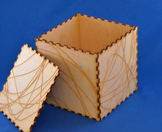 Several rectangular, oval, MDF boxes including a laser cutting - vector ...