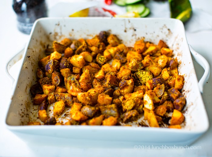 Lemon-Pepper Cheezy Crispy Roasted Potatoes - HealthyHappyLife.com