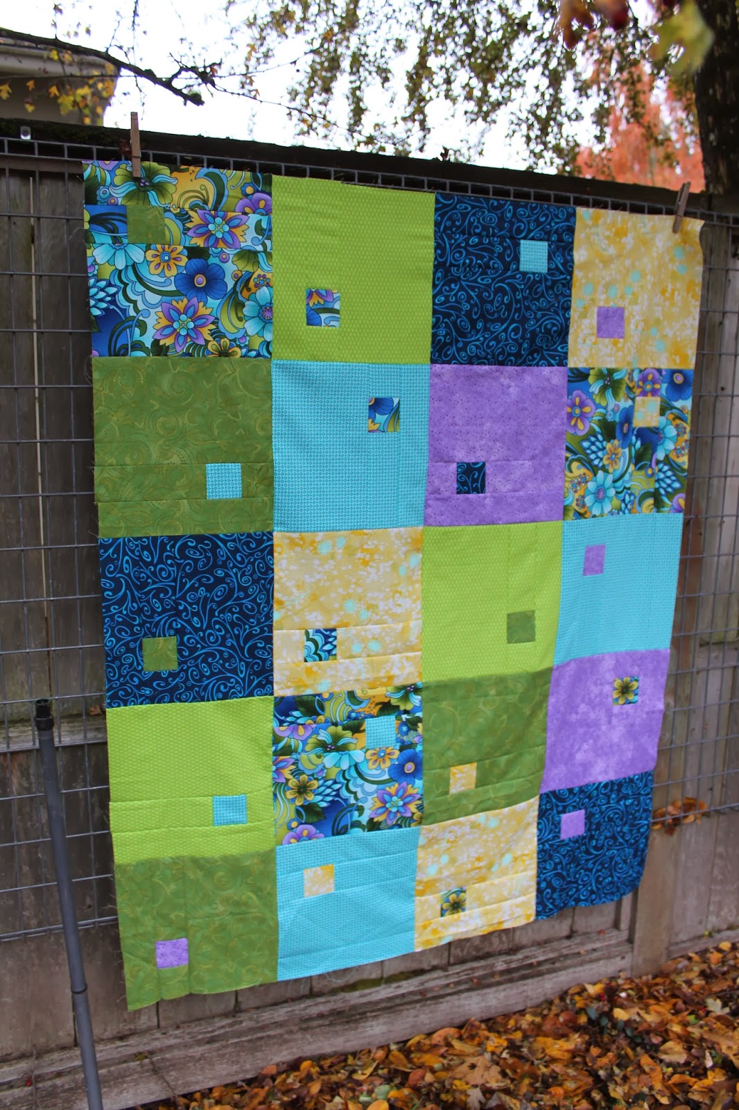 Quilting is more fun than Housework...: Color Block Quilt