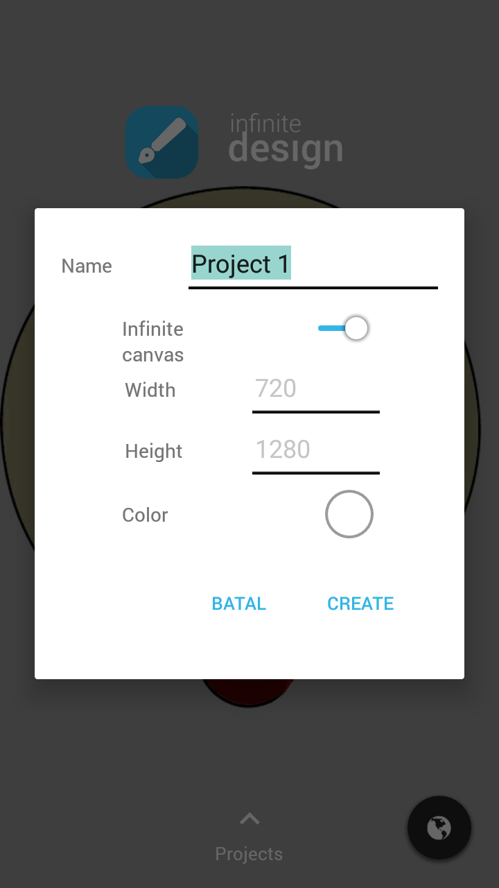 Suka Vektor: Tentang App Android INFINITE DESIGN