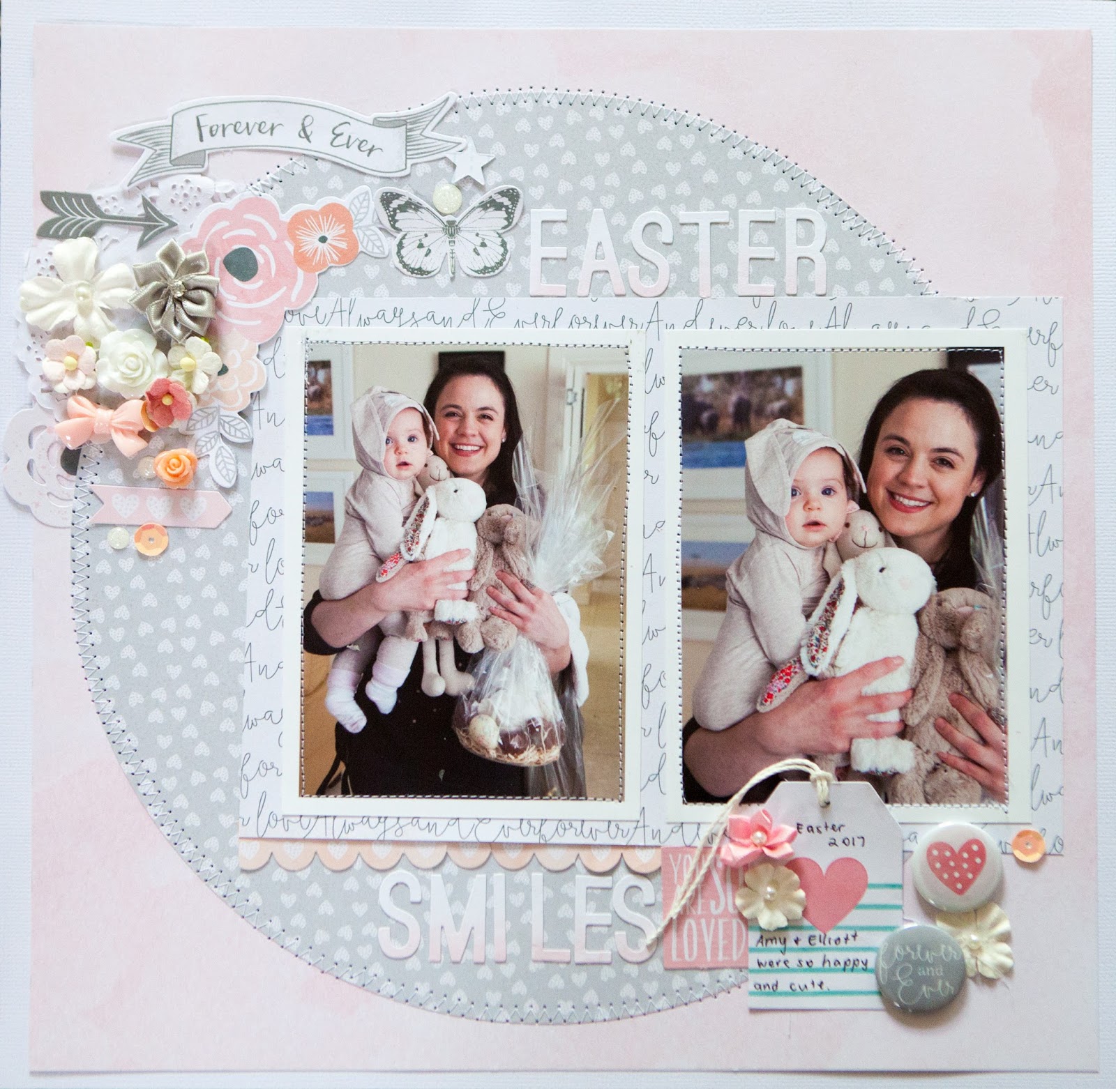 Creative Mayhem: Easter Layouts using Cocoa Vanilla 'Love Always ...