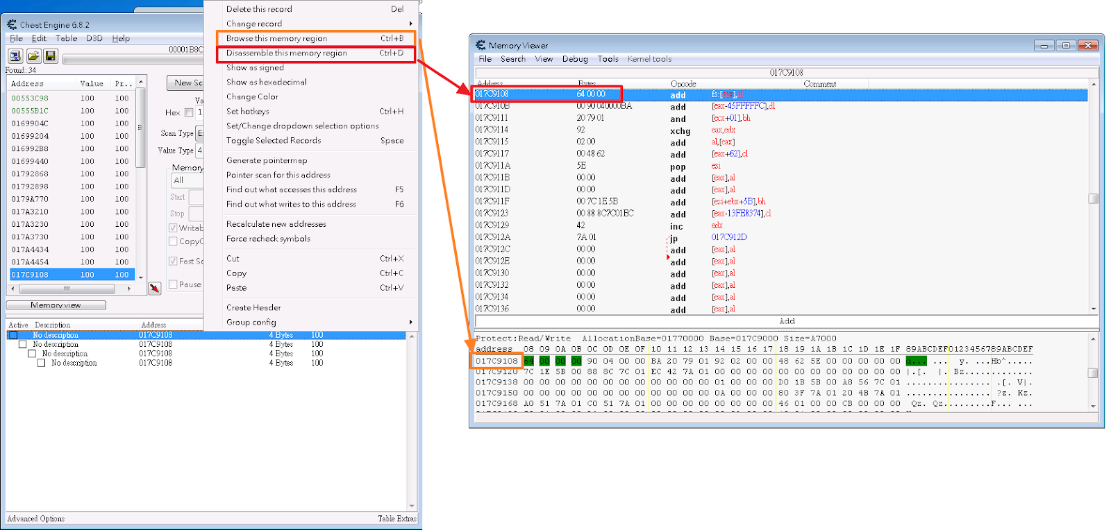 [Tool] Cheat Engine 功能介紹